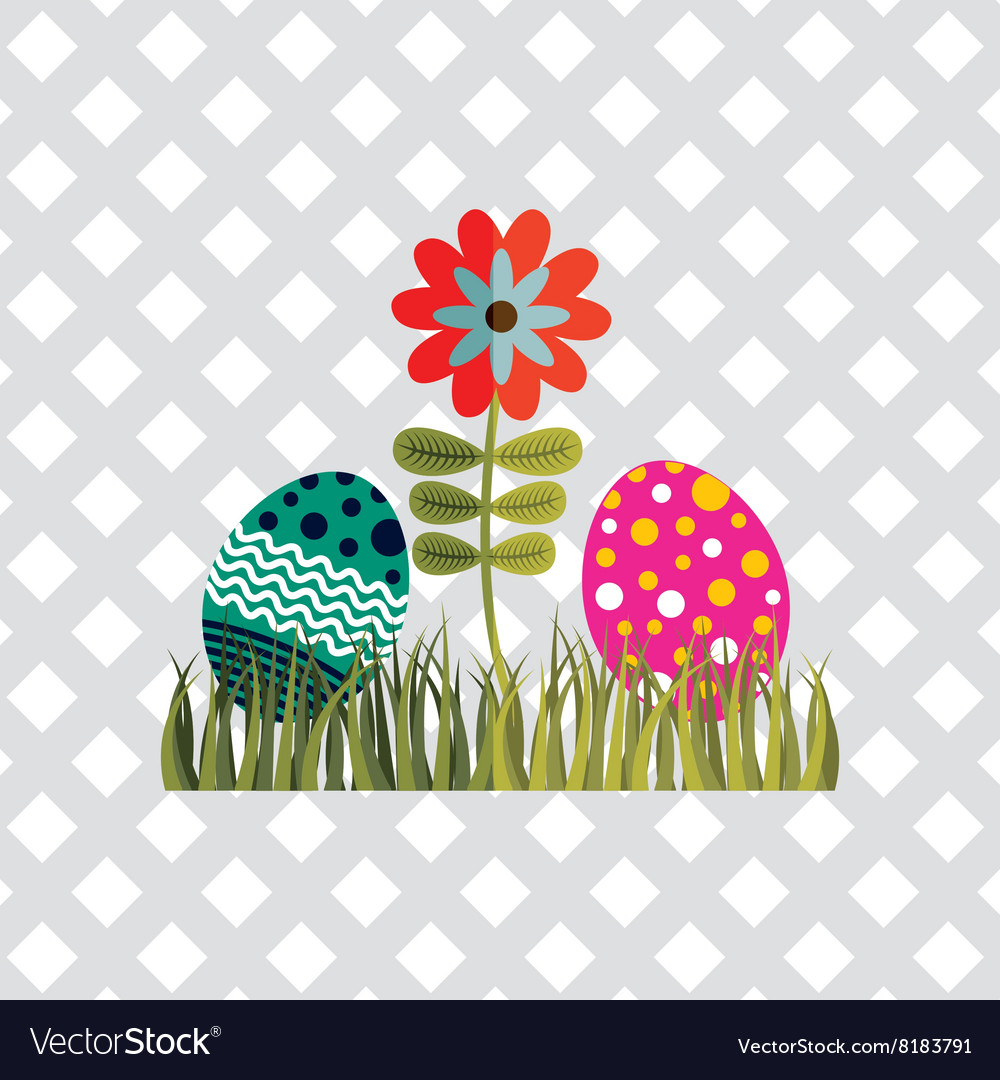 Happy easter design Royalty Free Vector Image - VectorStock