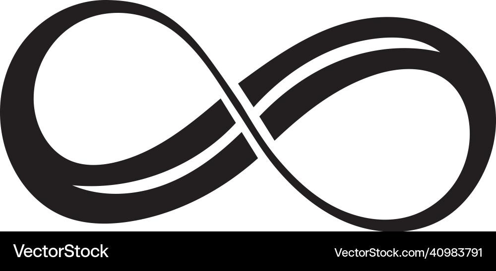 Infinity design Royalty Free Vector Image - VectorStock