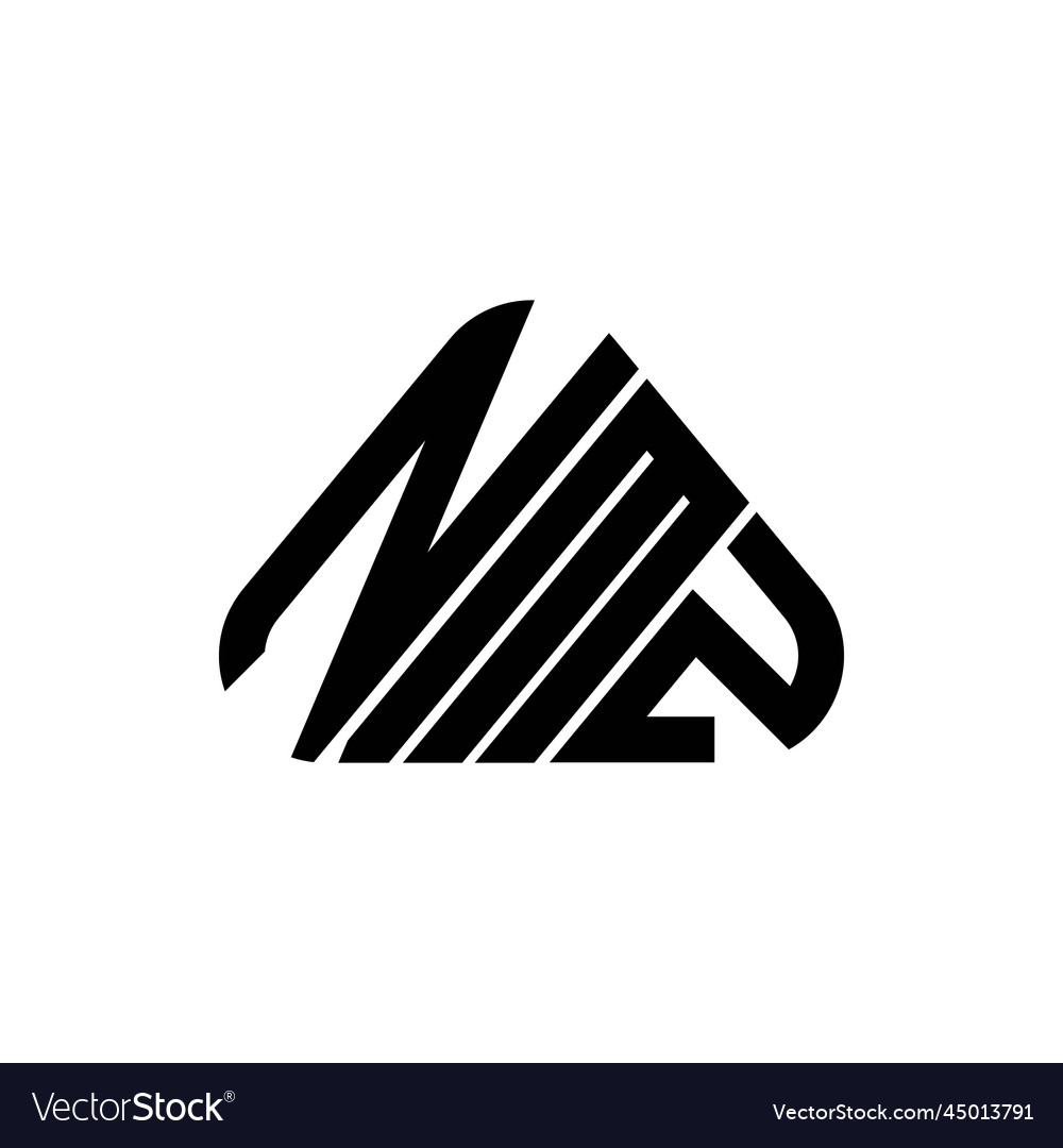 Nmz letter logo creative design with graphic Vector Image