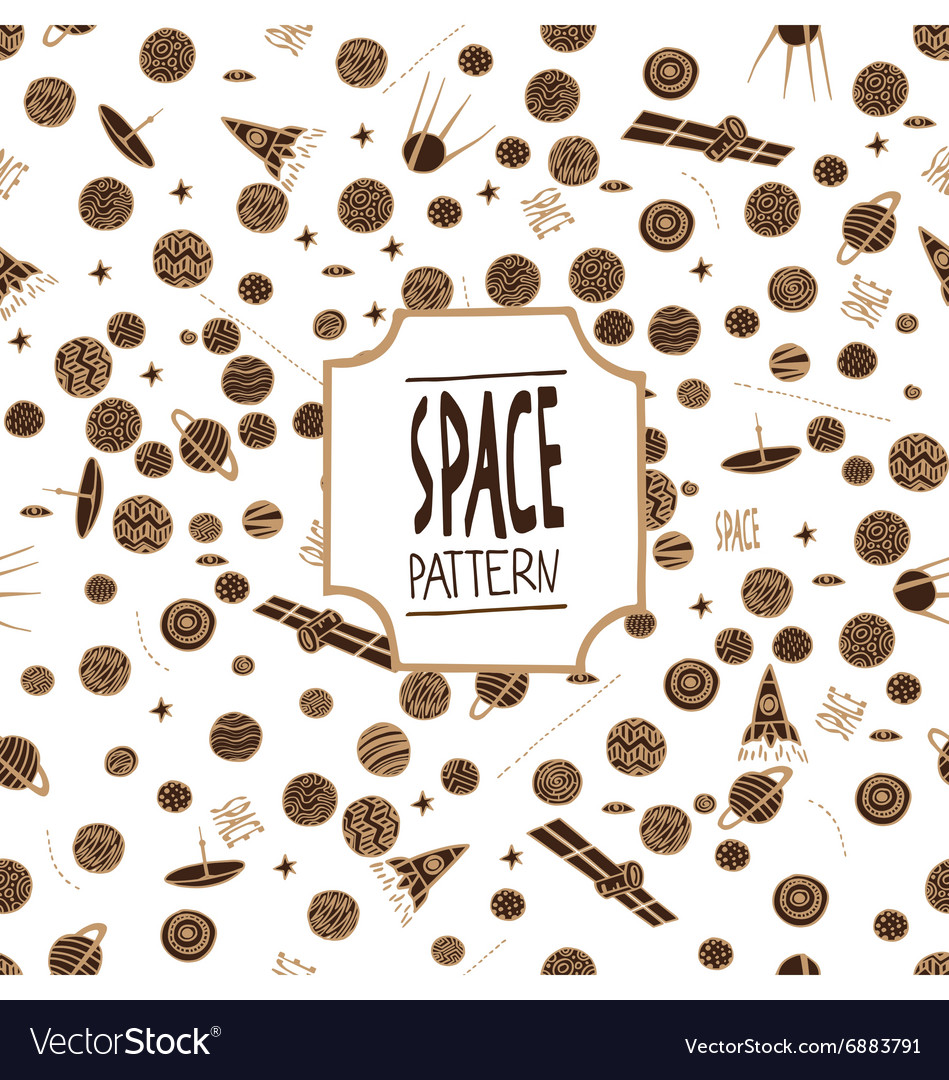 Pattern space Royalty Free Vector Image - VectorStock