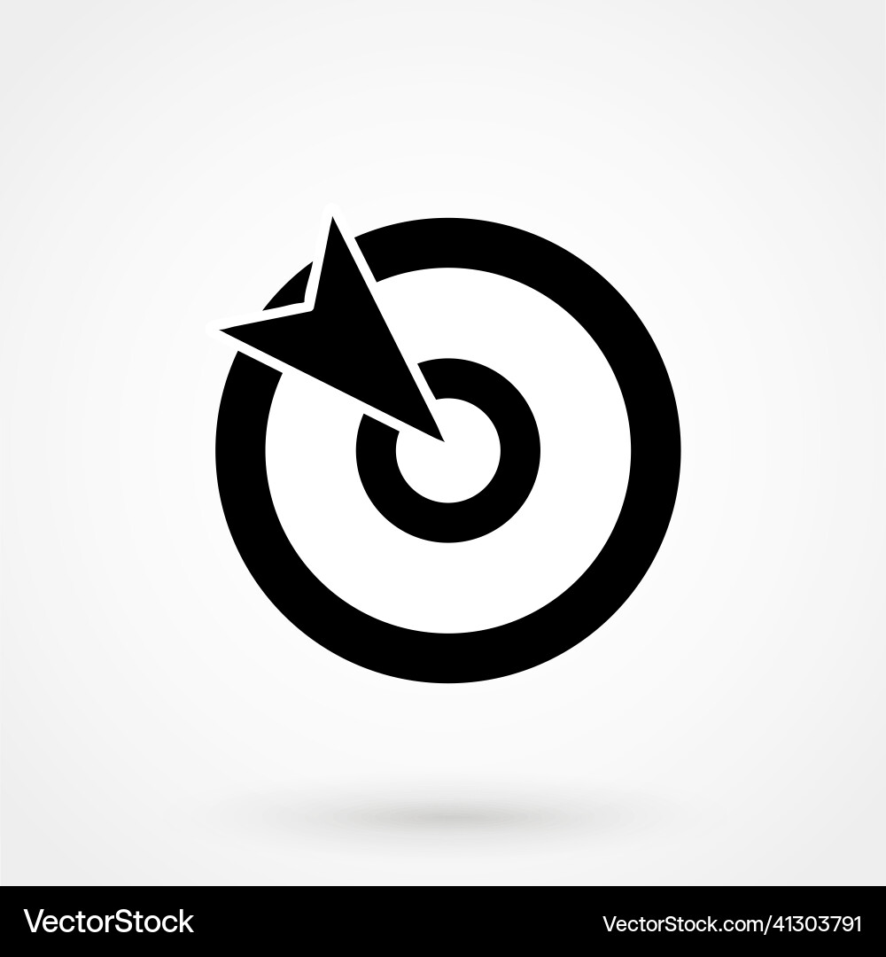 Pictograph of target Royalty Free Vector Image