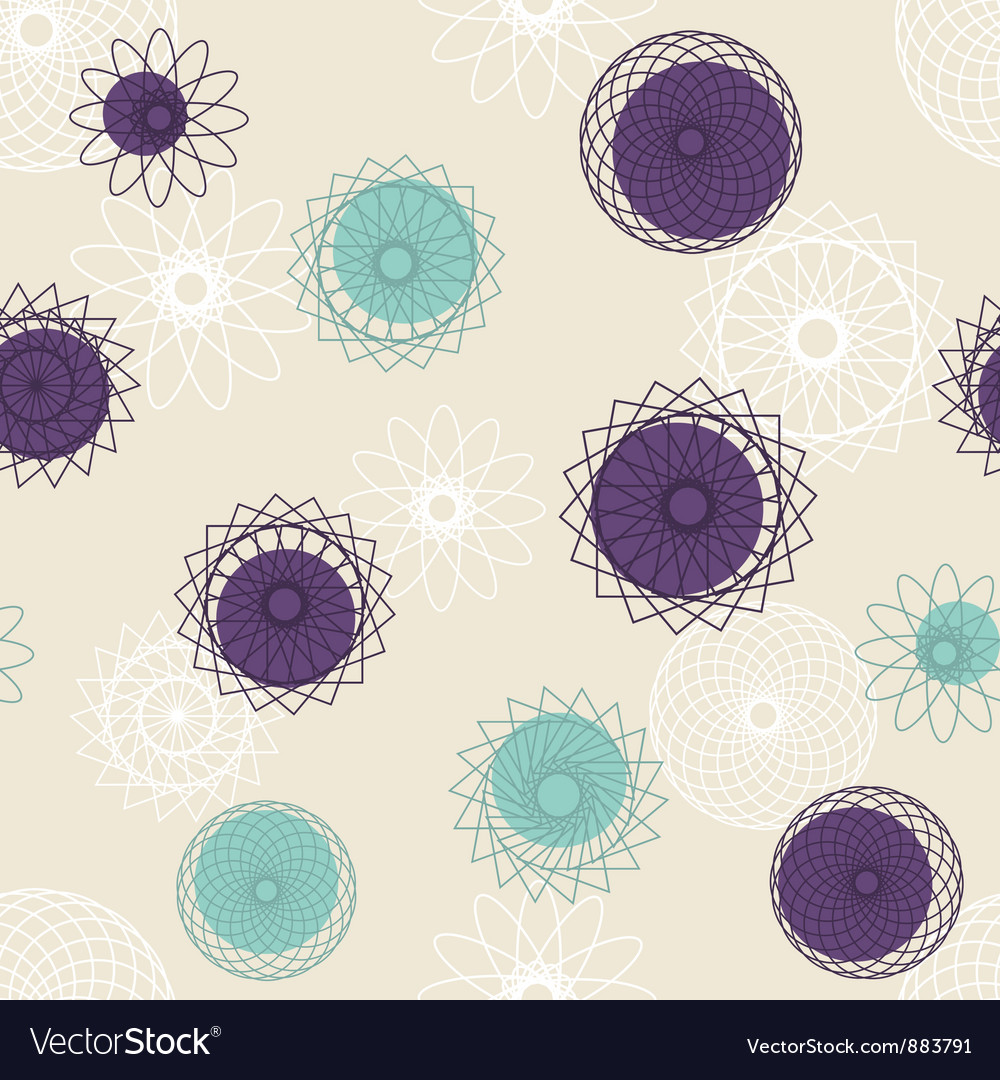 Seamless pattern with abstract flowers Royalty Free Vector