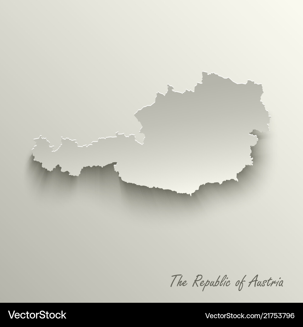 Abstract design map the republic of austria Vector Image