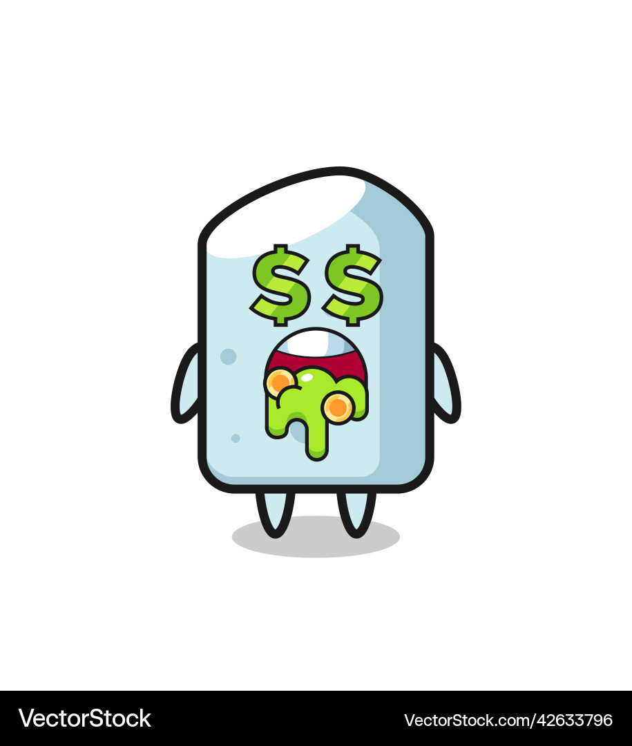 Chalk character with an expression of crazy about Vector Image