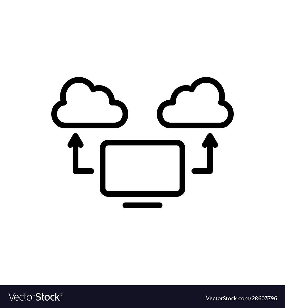 Computing cloud Royalty Free Vector Image - VectorStock