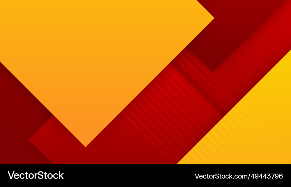 Dark red orange yellow geometric shapes abstract Vector Image