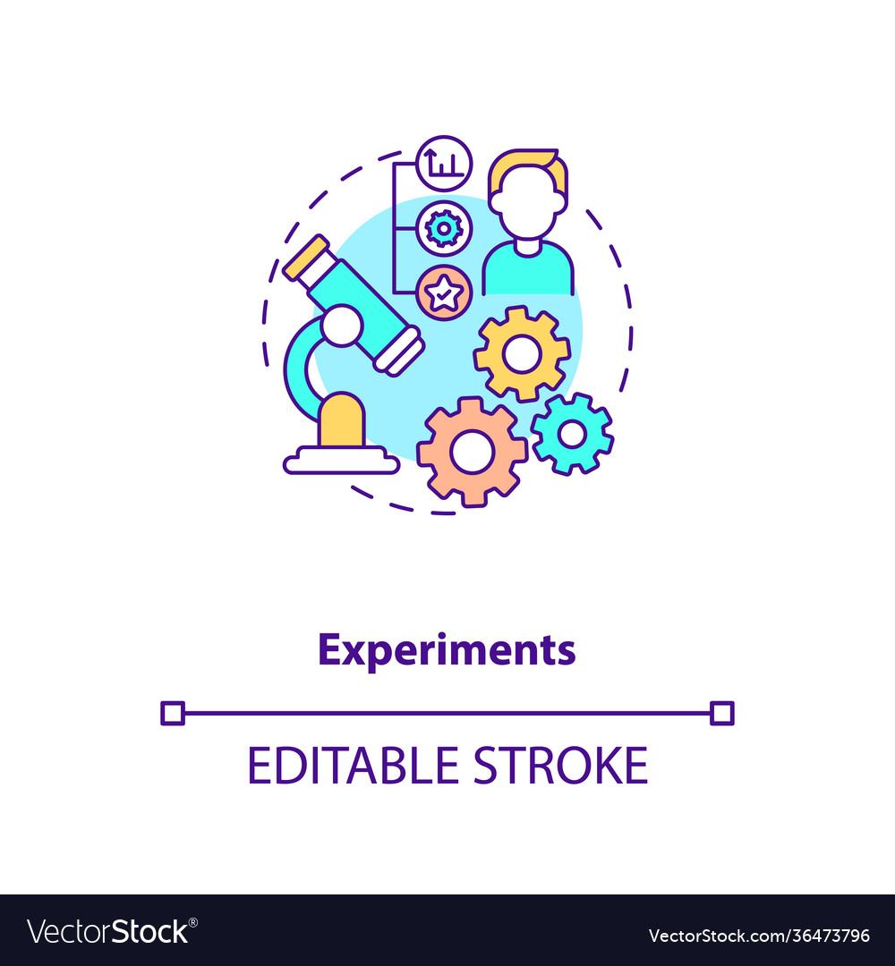 Experiments concept icon Royalty Free Vector Image
