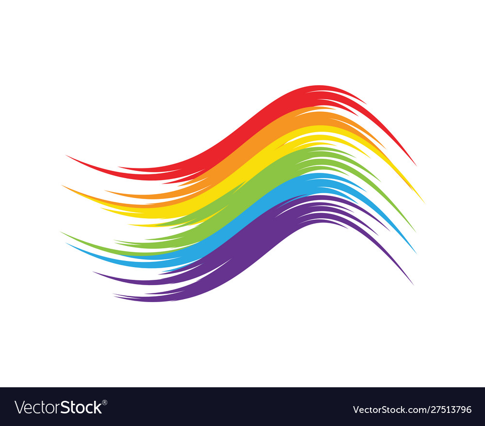 Rainbow icon template Royalty Free Vector Image