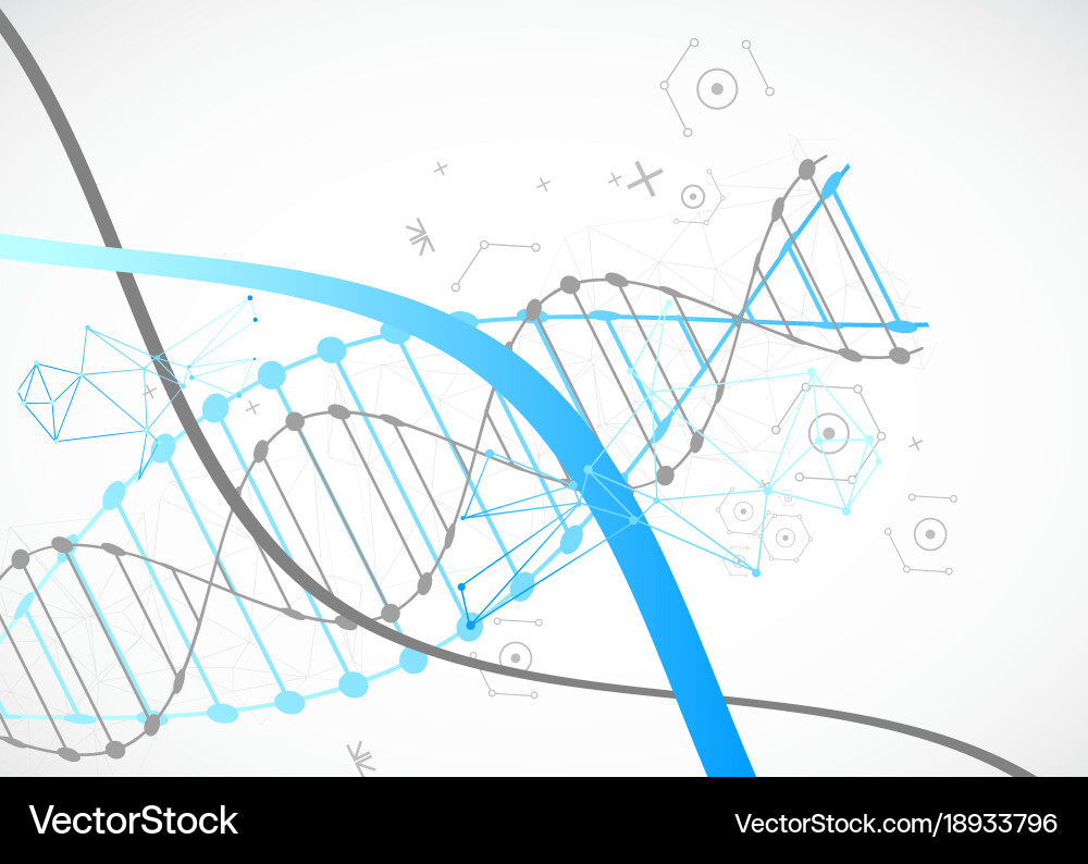 Science template blue wallpaper or banner with a Vector Image