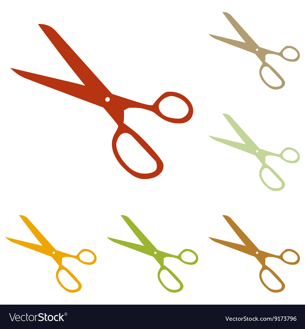 Scissors sign Royalty Free Vector Image - VectorStock