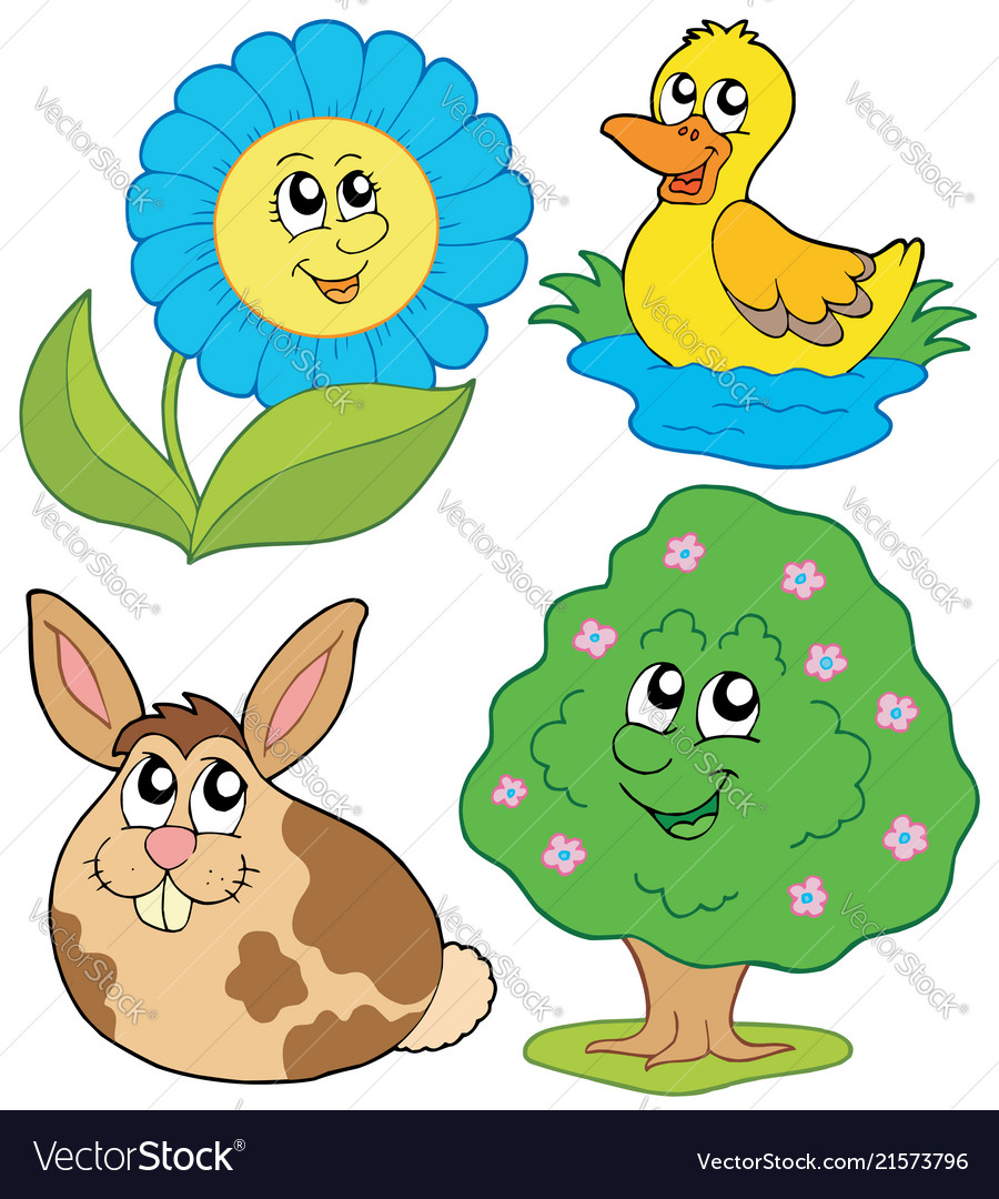 Spring collection 2 Royalty Free Vector Image - VectorStock