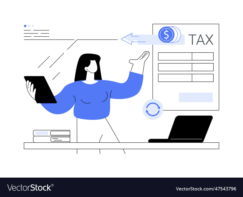 Tax return abstract concept Royalty Free Vector Image Tax return abstract concept Royalty Free Vector Image