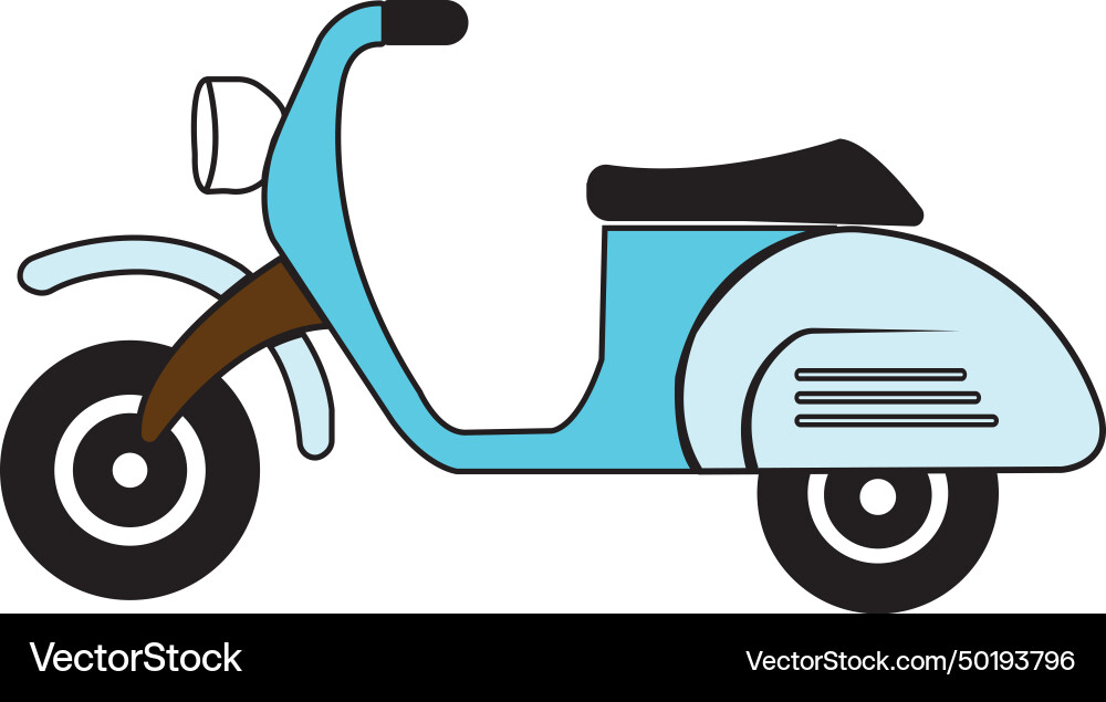 Vespa motorbike icon Royalty Free Vector Image