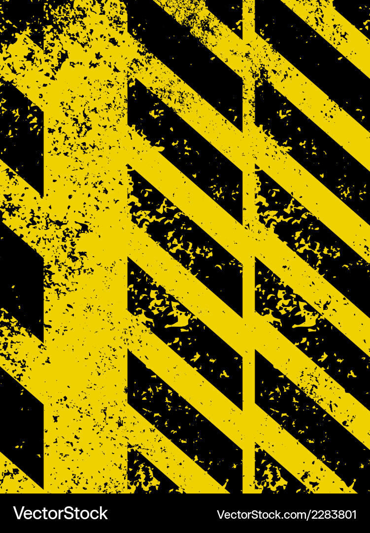 A grungy and worn hazard stripes texture EPS 8 Vector Image