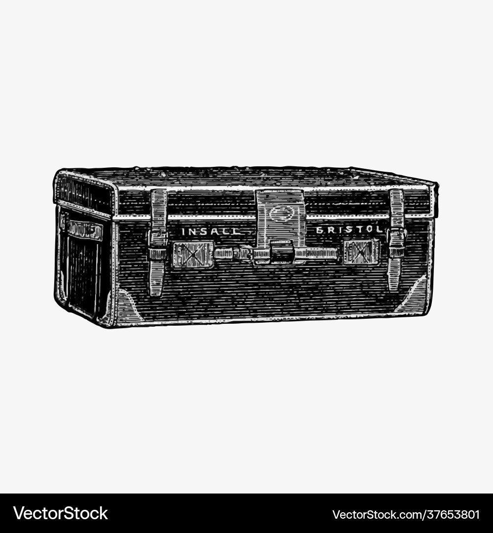 Luggage in vintage style Royalty Free Vector Image