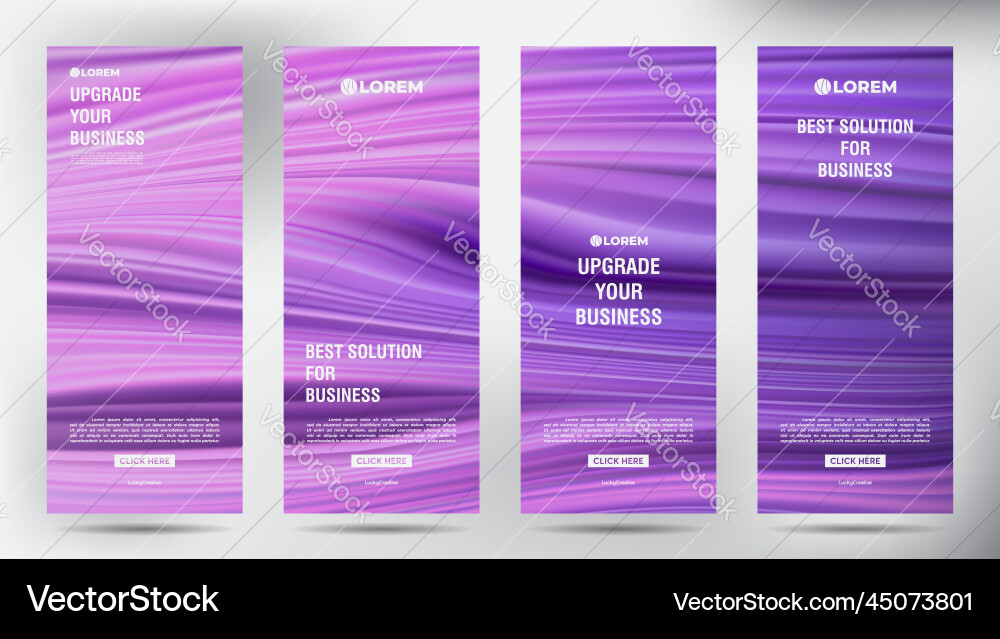 Mesh color flow roll up business brochure flyer Vector Image