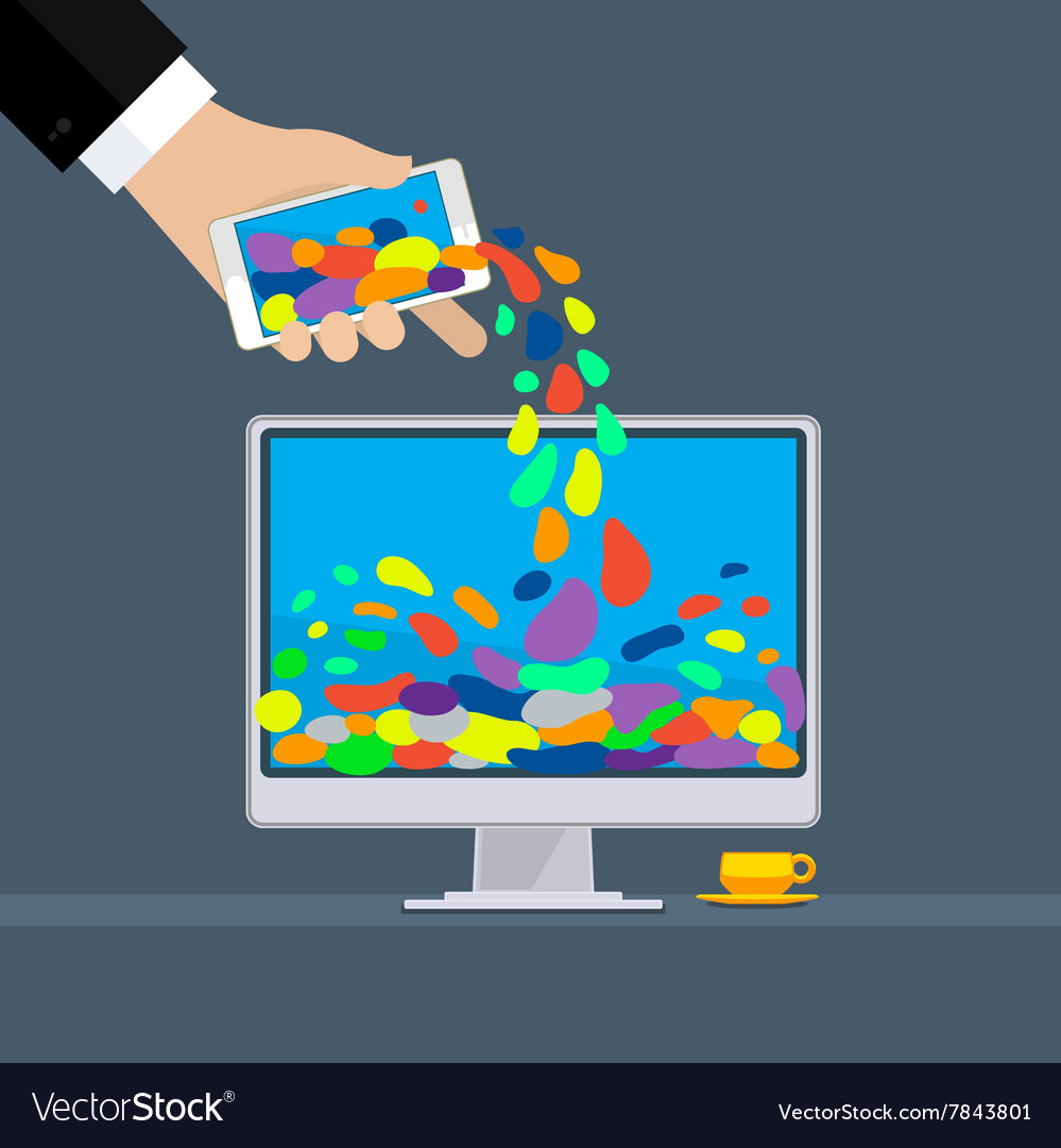 Mobile apps concept Royalty Free Vector Image - VectorStock