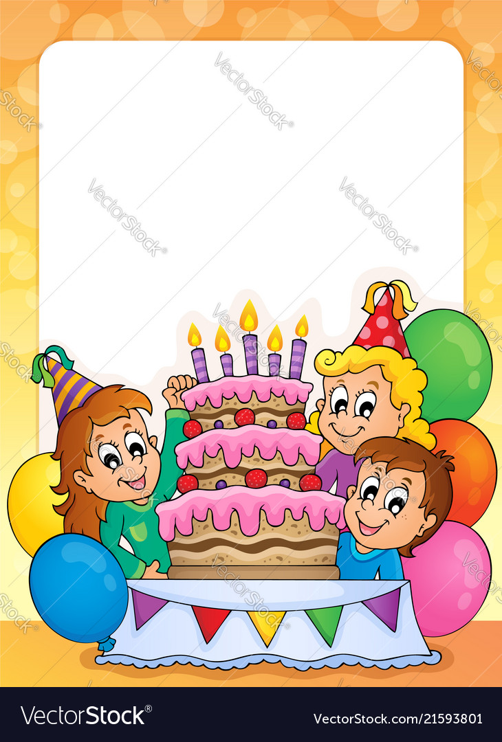 Party theme frame 4 Royalty Free Vector Image - VectorStock