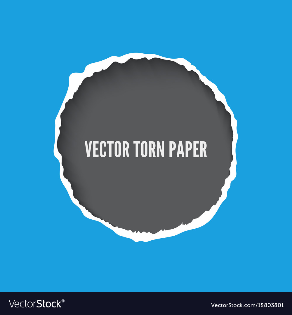 Torn Paper Frame Template Royalty Free Vector Image
