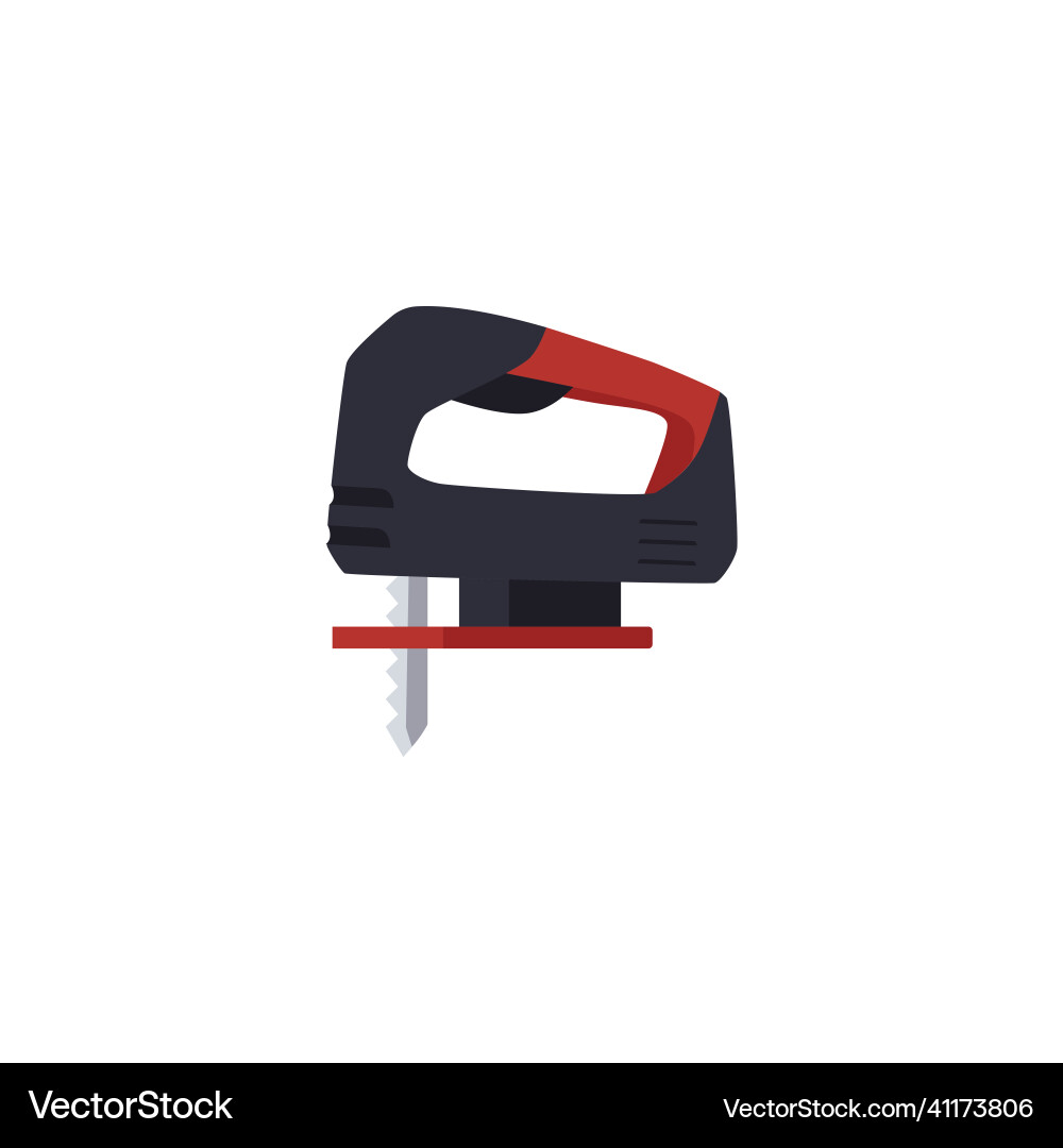 Electrical jigsaw with reciprocating blade Vector Image
