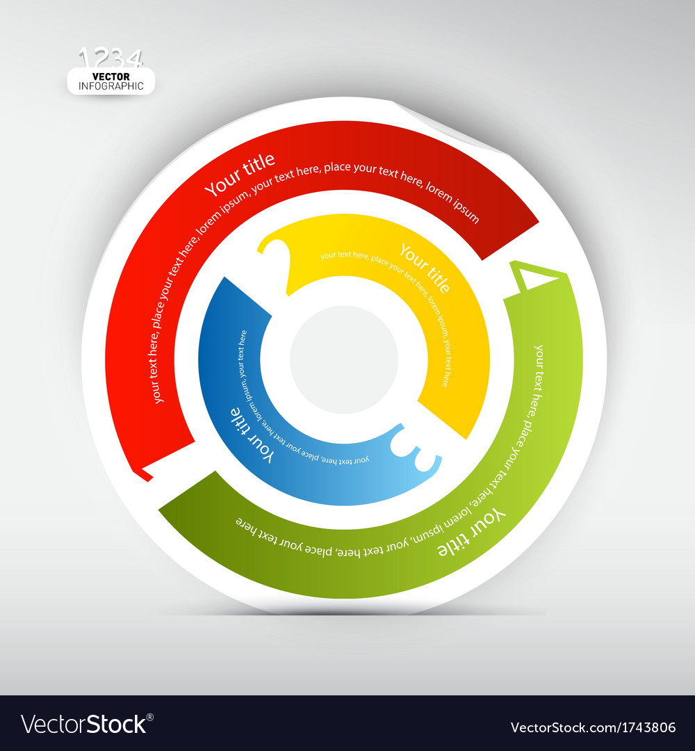 Progress steps for tutorial infographics Vector Image