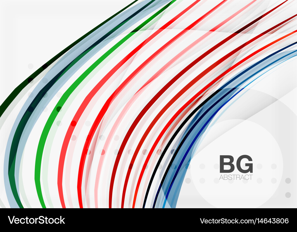 Thin lines wave abstract background Royalty Free Vector