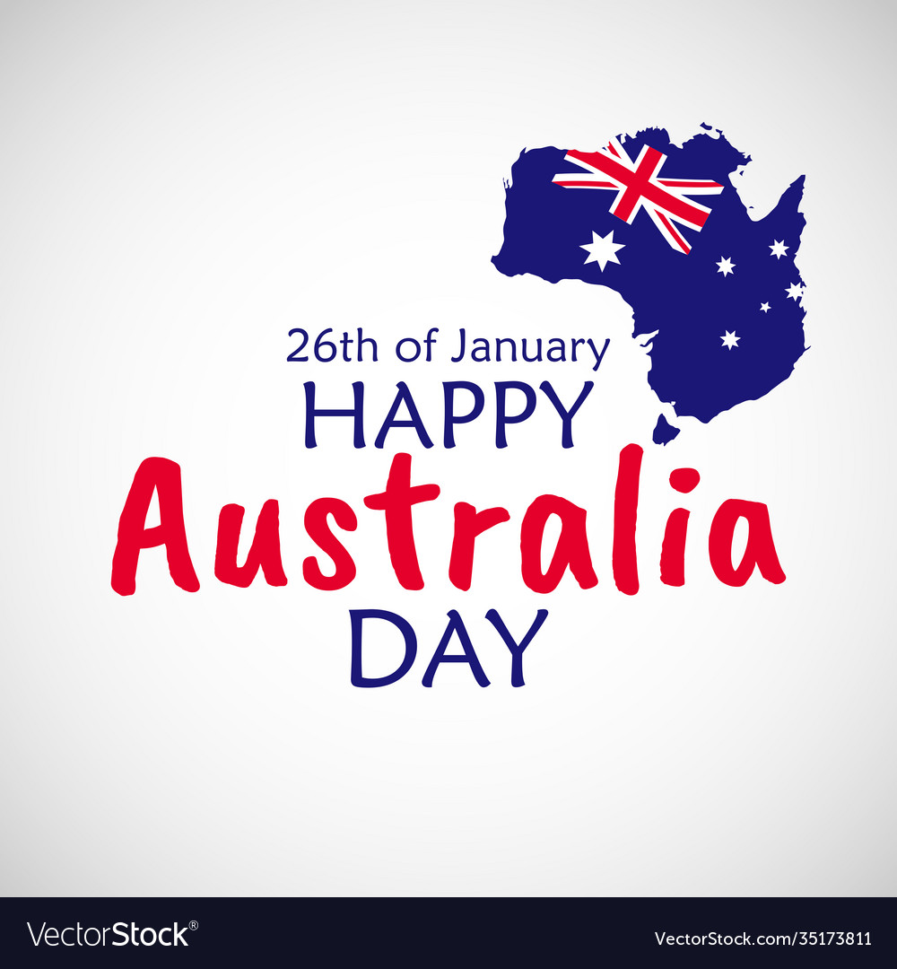 26 january happy australia day eps10 Royalty Free Vector