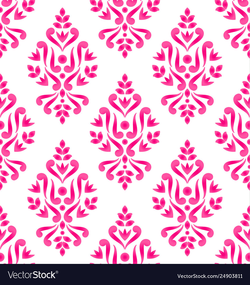 Damask seamless pattern Royalty Free Vector Image
