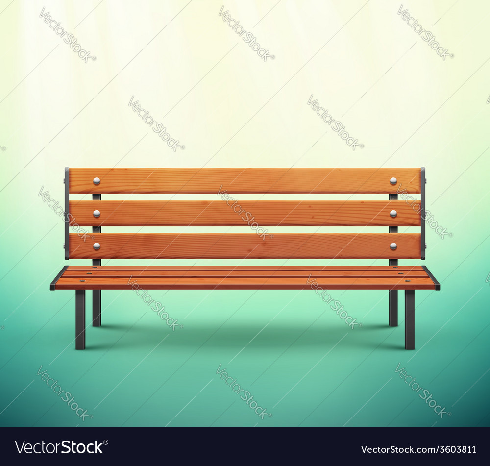 Isolated Bench Royalty Free Vector Image - VectorStock