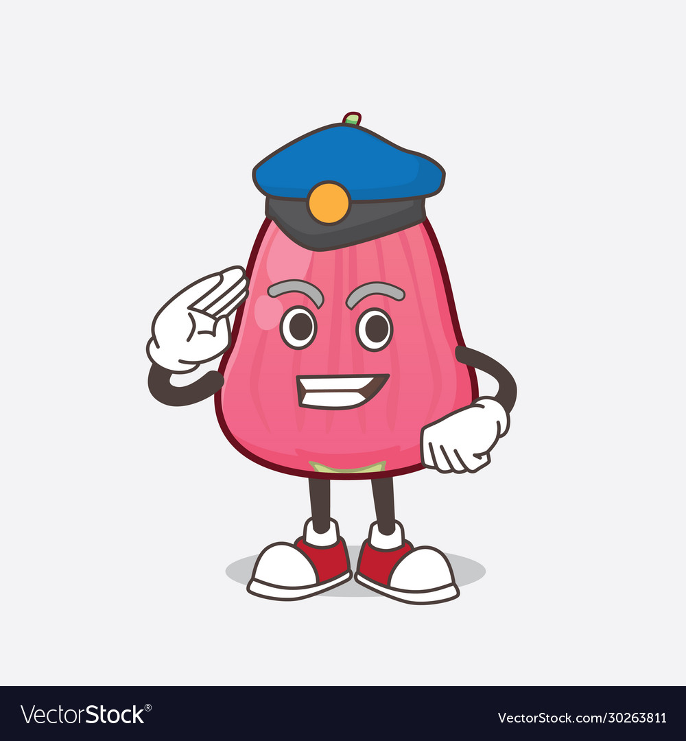 Java apple cartoon mascot character working Vector Image