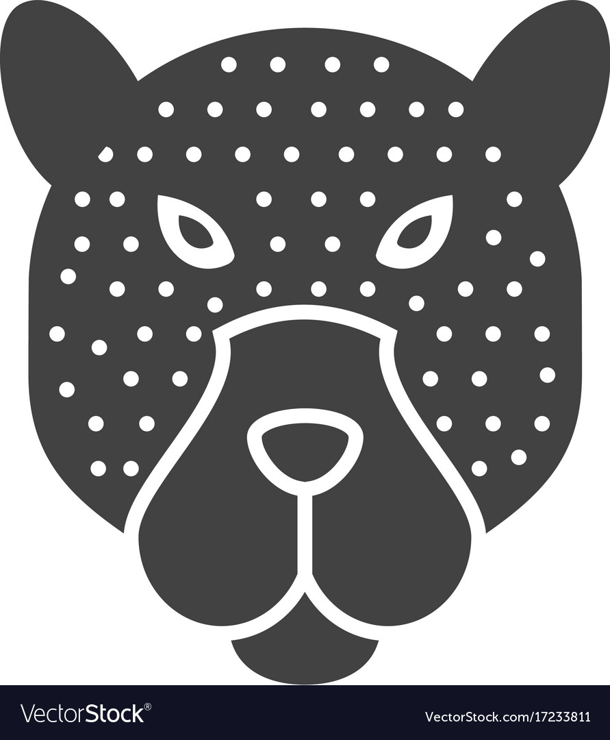 Leopard face Royalty Free Vector Image - VectorStock