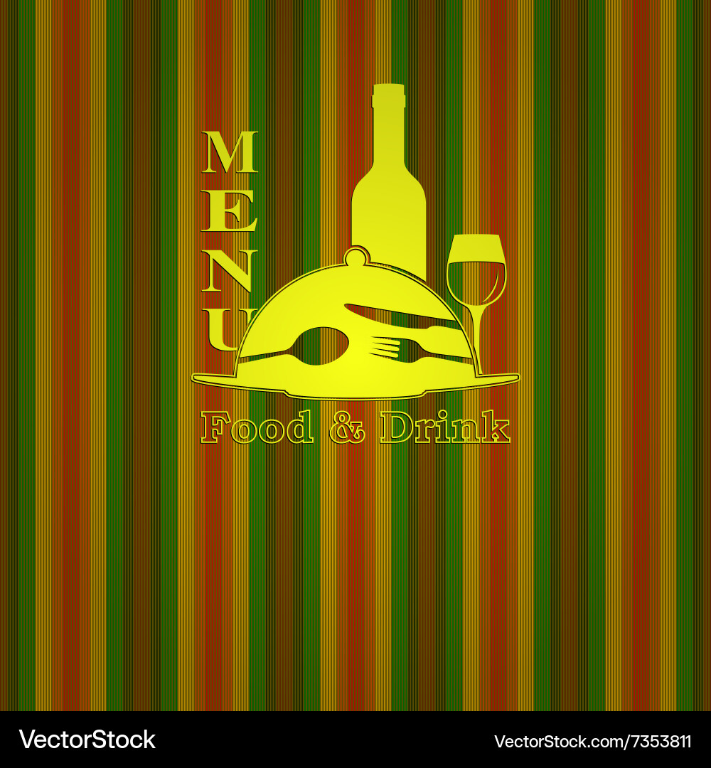 Restaurant menu food and drink Royalty Free Vector Image