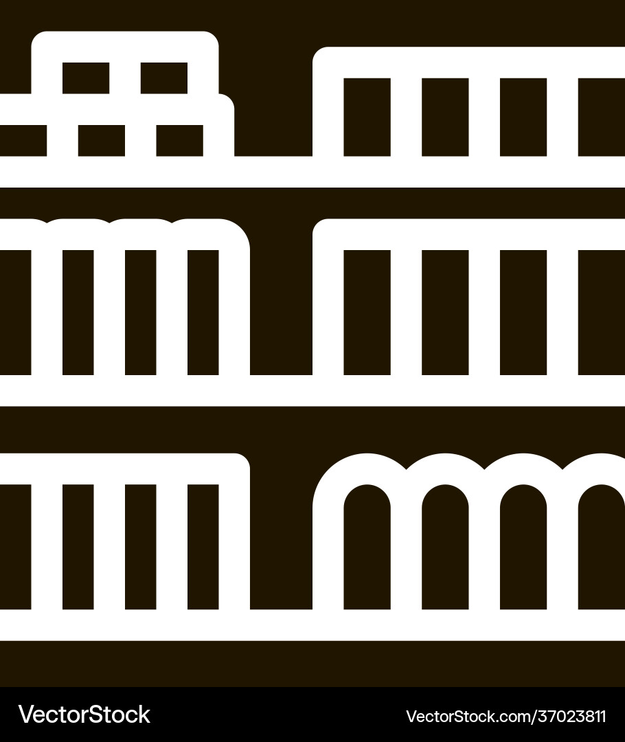 Shop counter icon glyph Royalty Free Vector Image