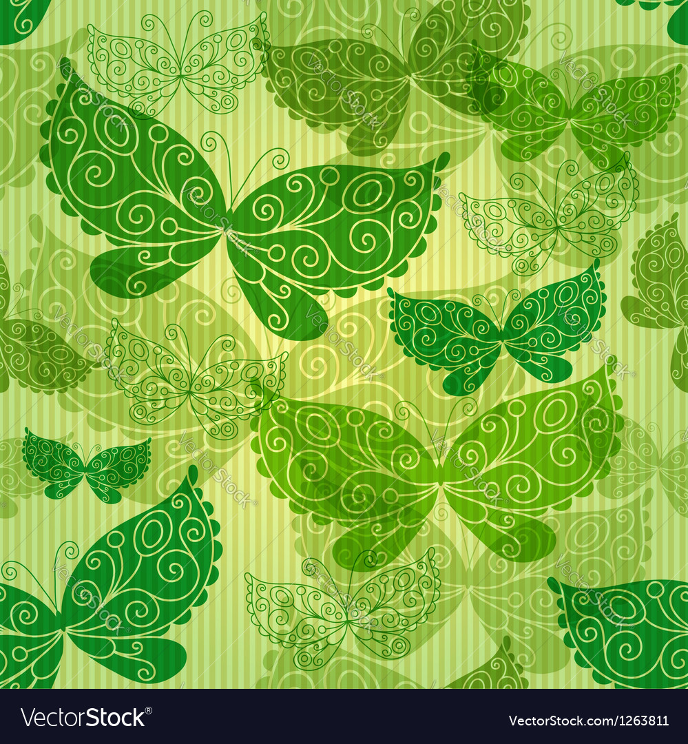 Spring green seamless pattern Royalty Free Vector Image