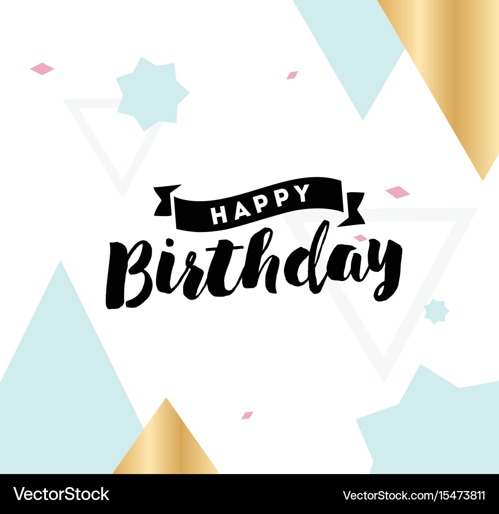 Typography for poster invitation greeting card Vector Image