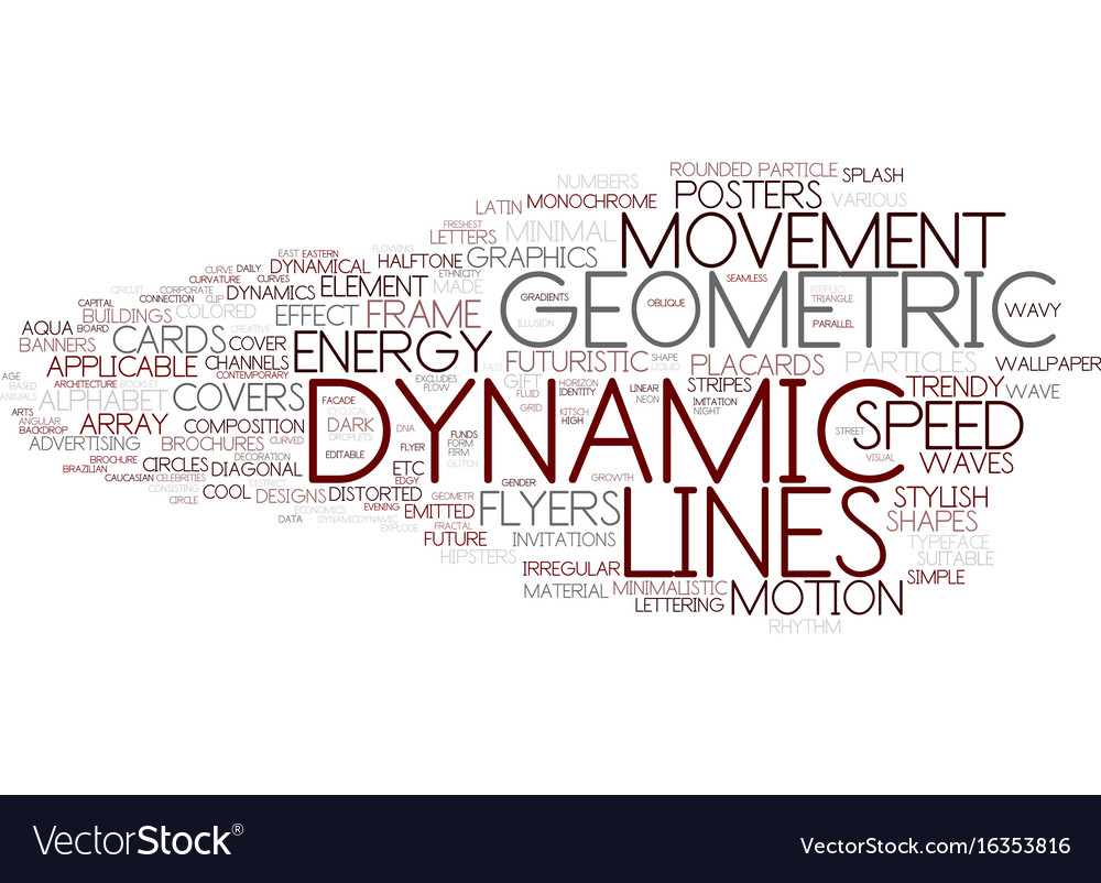 Dynamic Word Concept Royalty Free Vector Image