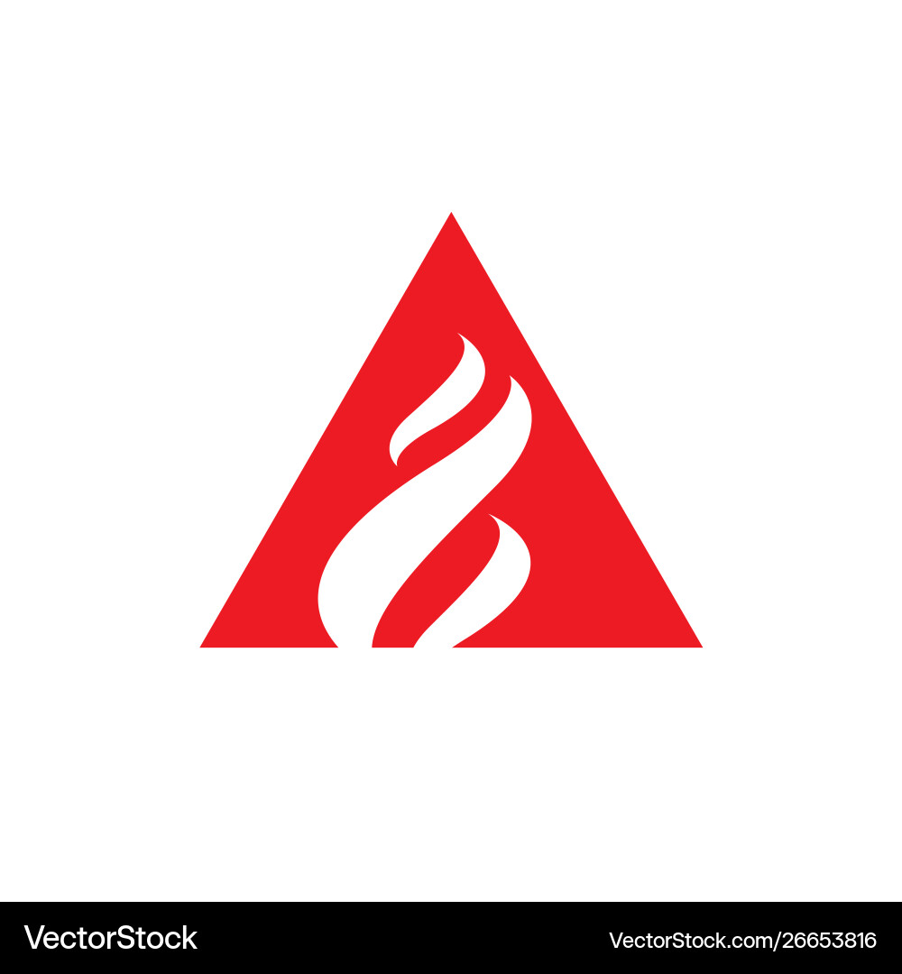 Fire flames logo design icons in white background Vector Image