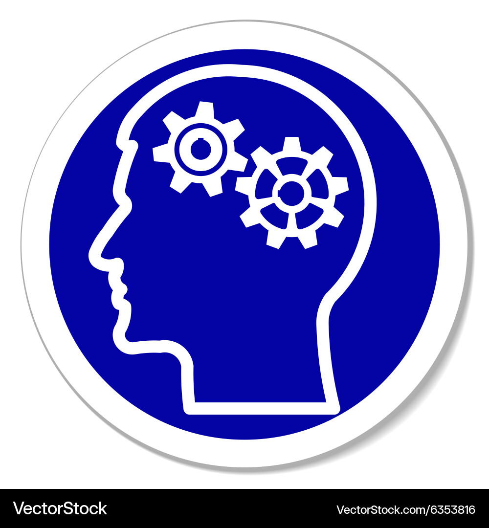 Icon - thinking intelligence problems Royalty Free Vector