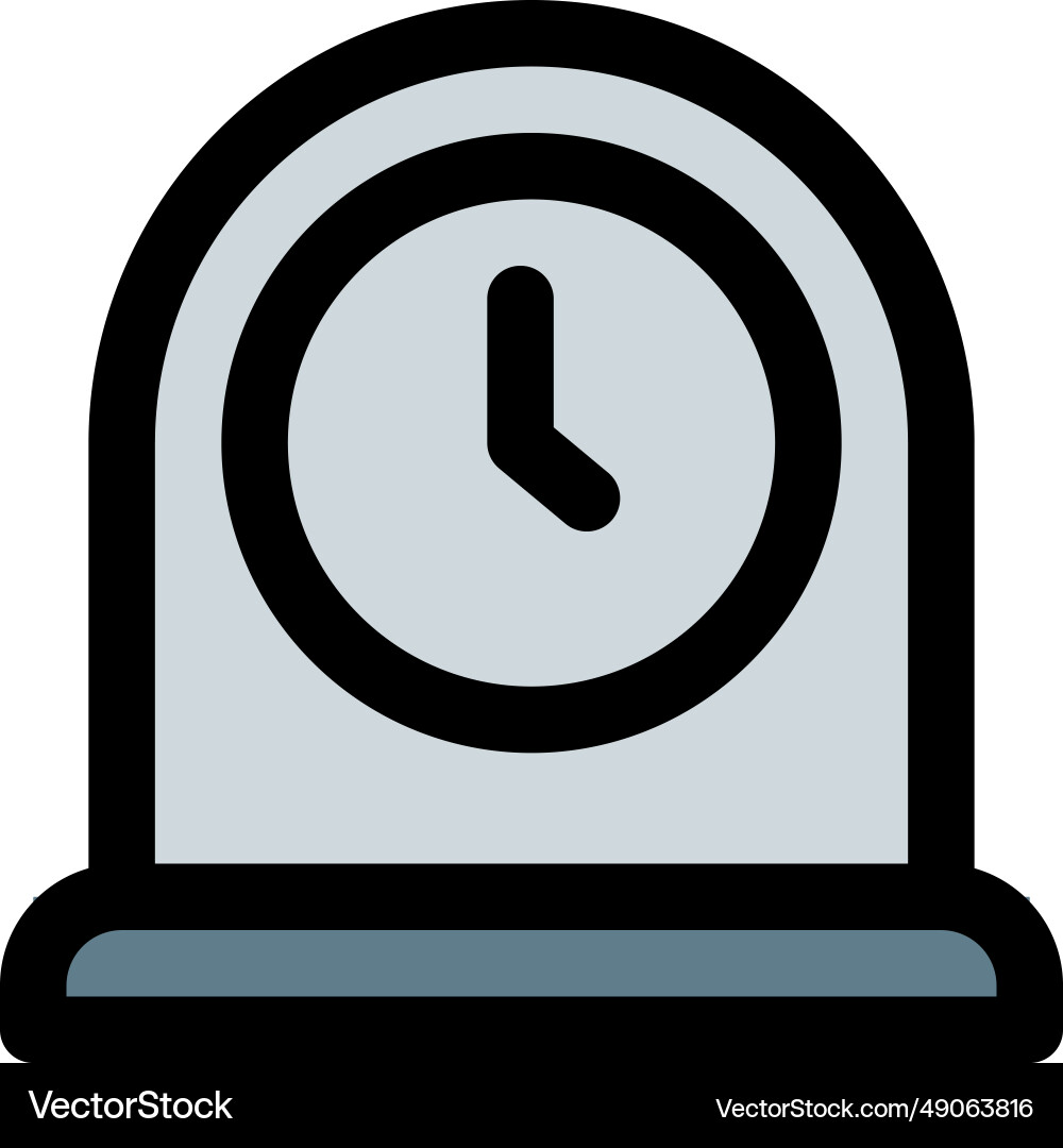 Retro alarm clock or vintage timepiece Royalty Free Vector