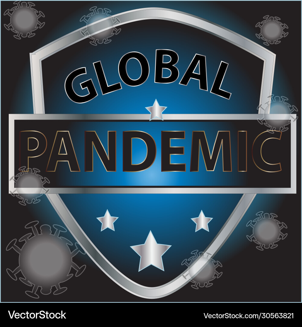 Covid-19 corona virus global pandemic Royalty Free Vector