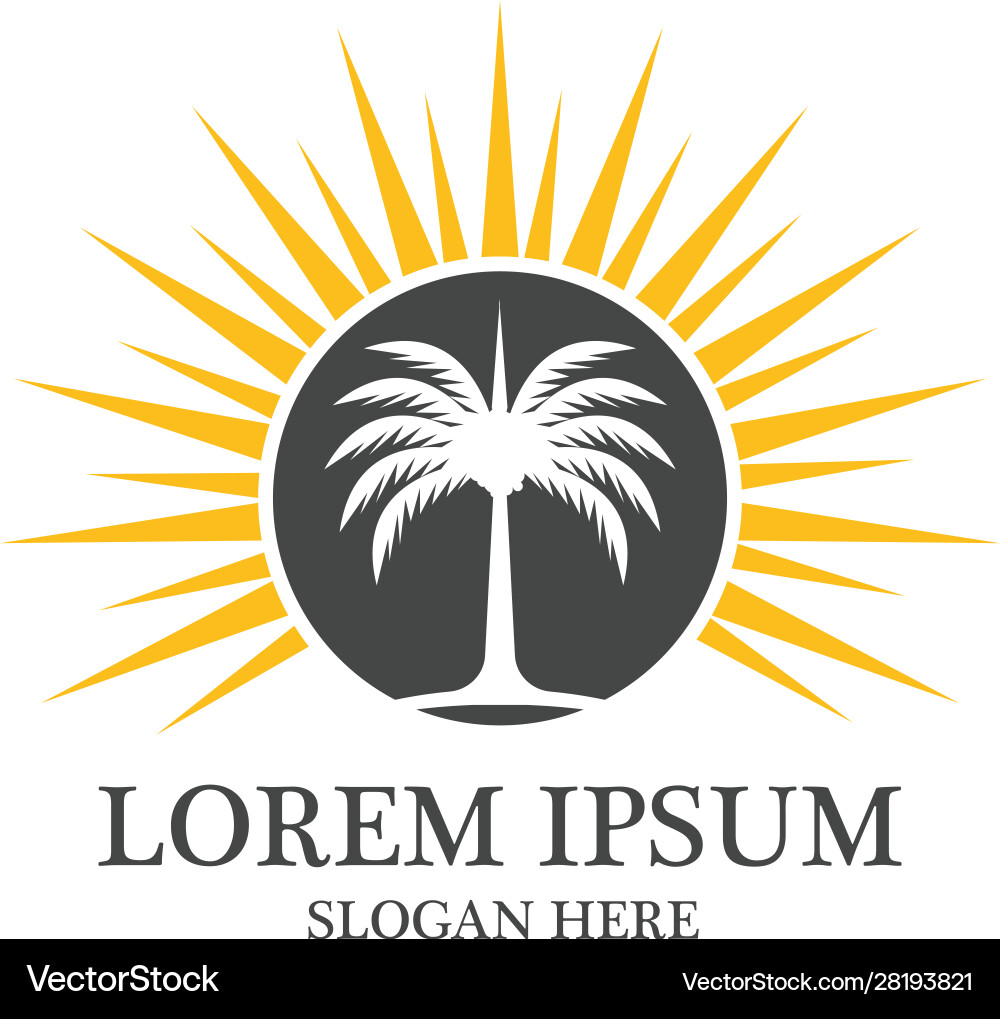 Date tree icon logo Royalty Free Vector Image - VectorStock