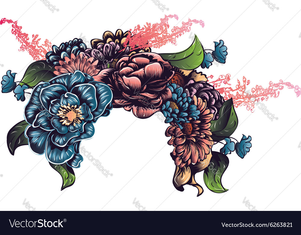 Flower Crown2 Royalty Free Vector Image - VectorStock