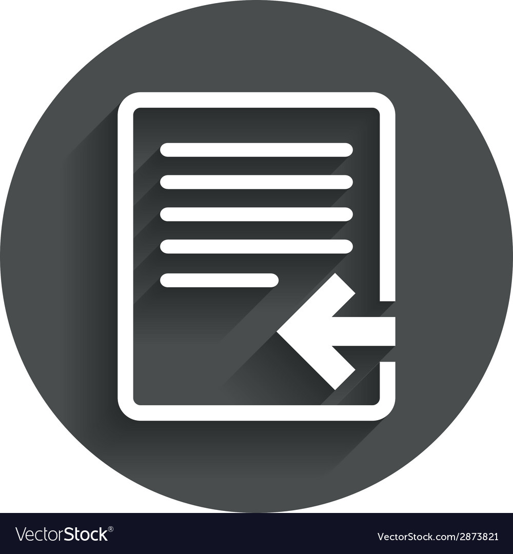 Import file icon file document symbol Royalty Free Vector Import file icon file document symbol Royalty Free Vector