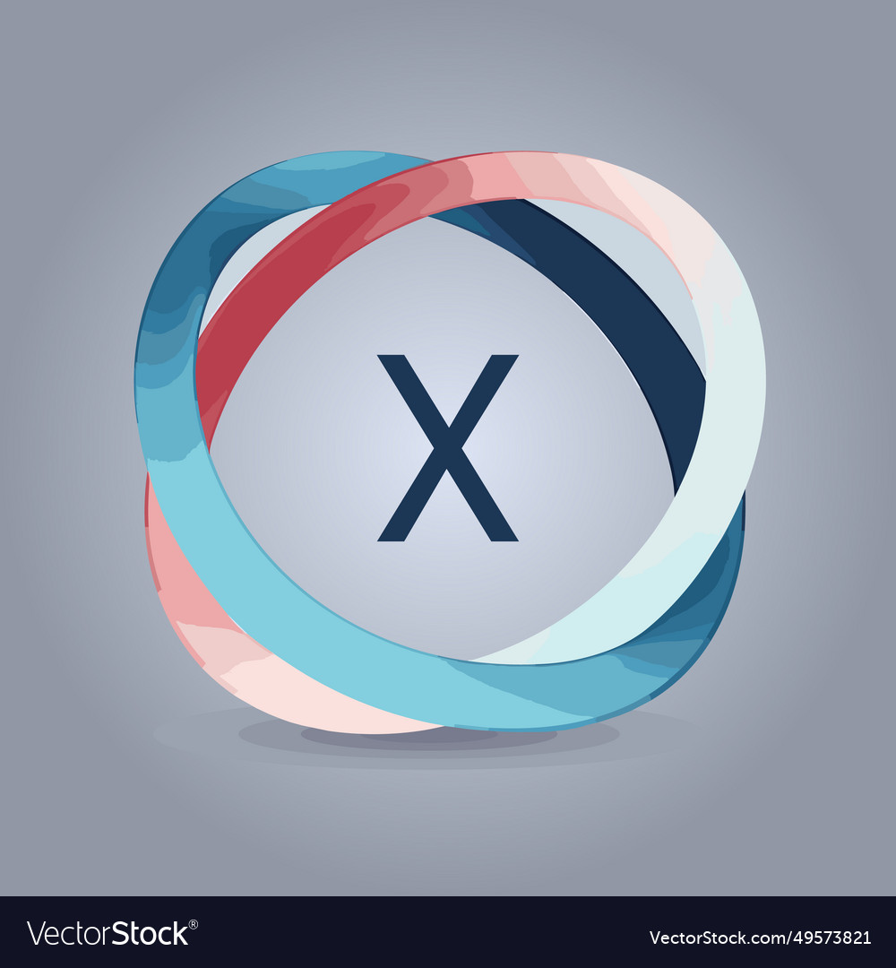 It companies integrations filled gradient initial Vector Image