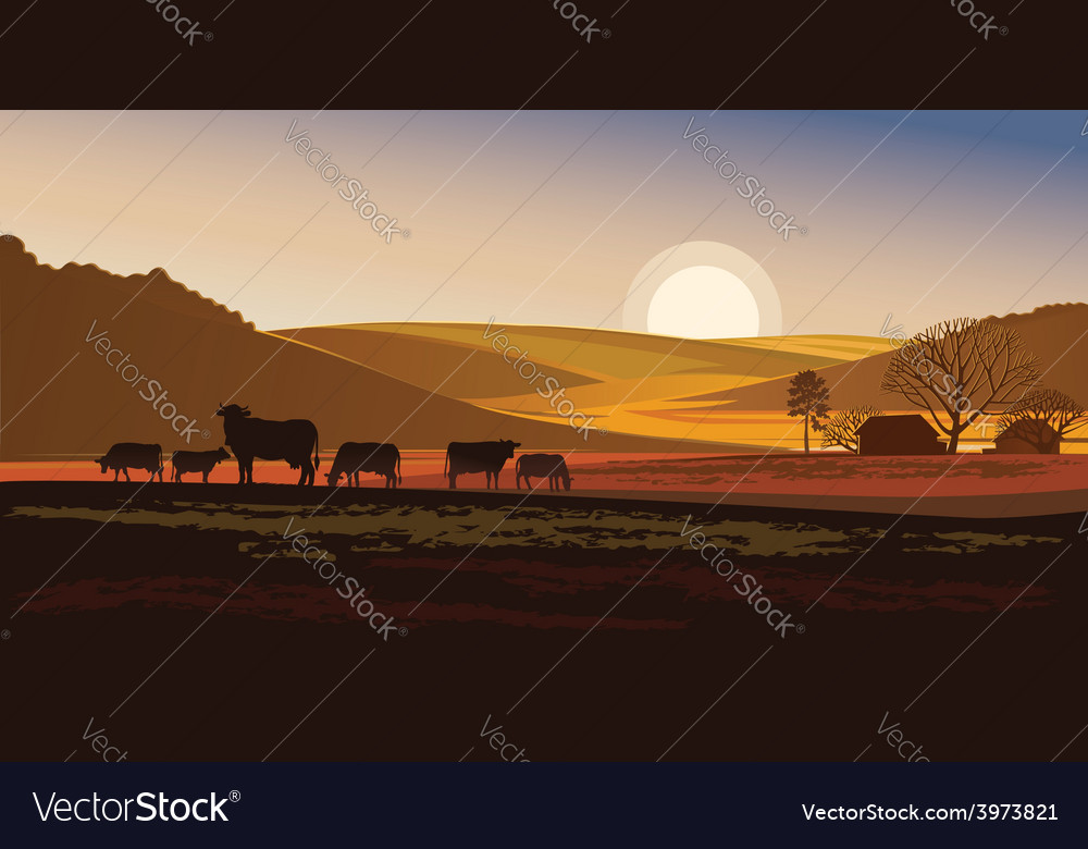 Landscape Royalty Free Vector Image - VectorStock