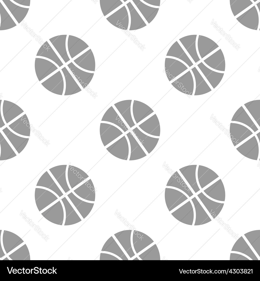 New basketball seamless pattern Royalty Free Vector Image