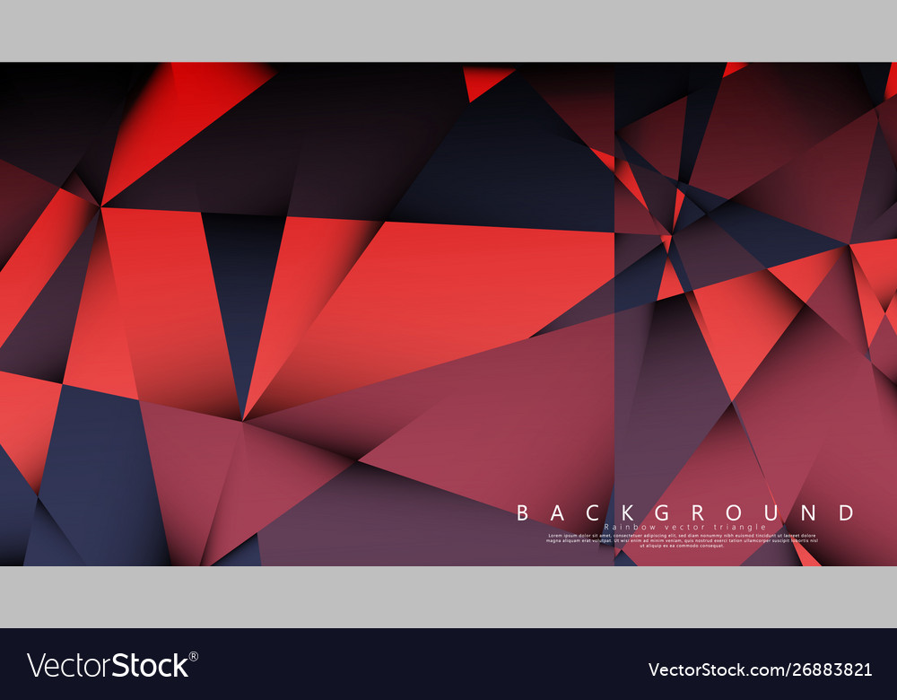 Triangle background with a combination dark Vector Image