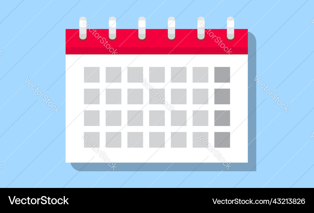 Calendar Event Icon Schedule Date Day Plan Vector Image