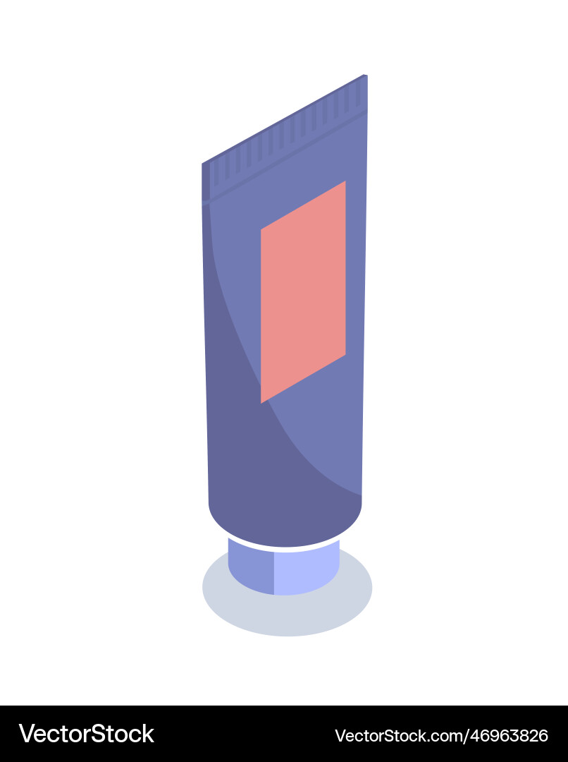 Cream in tube concept Royalty Free Vector Image