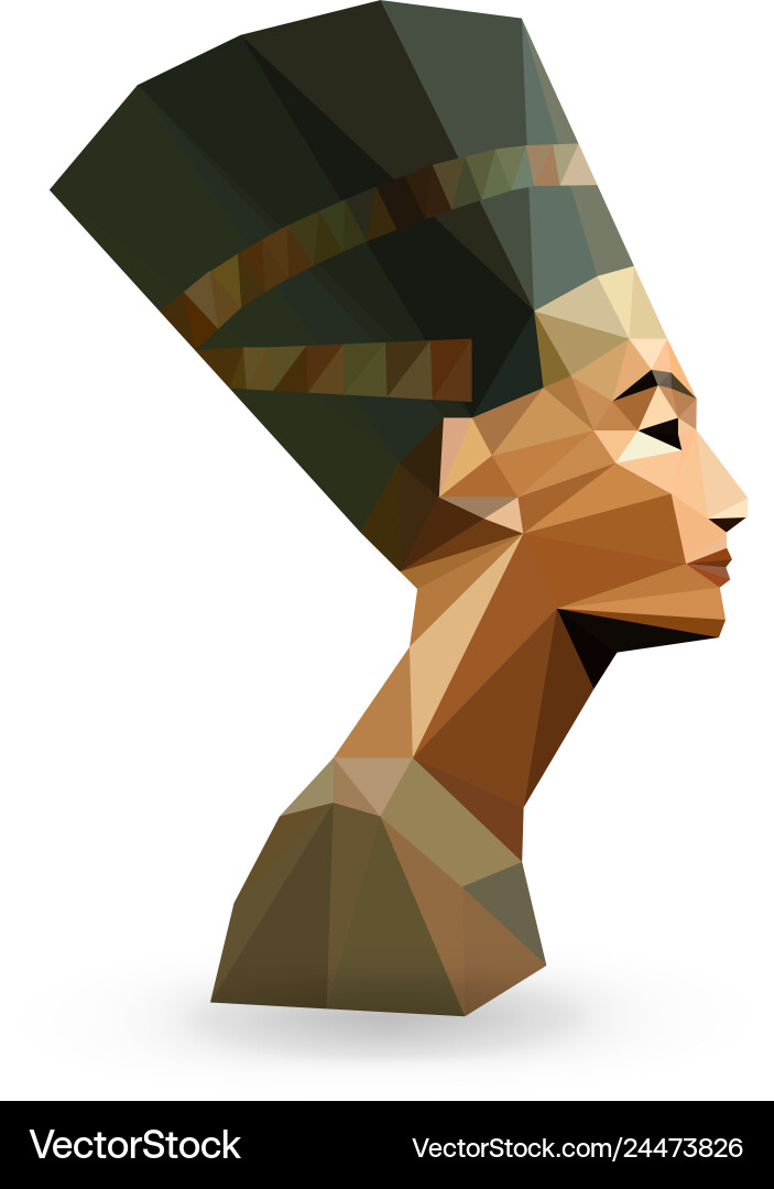 Egyptian queen nefertiti Royalty Free Vector Image